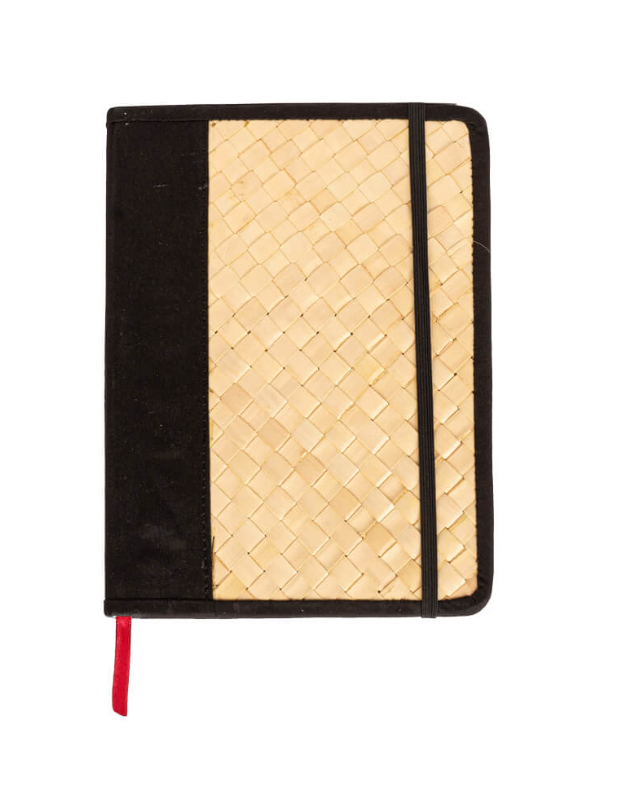 Cove Rattan & Leather Notebook PREORDER — Village Thrive