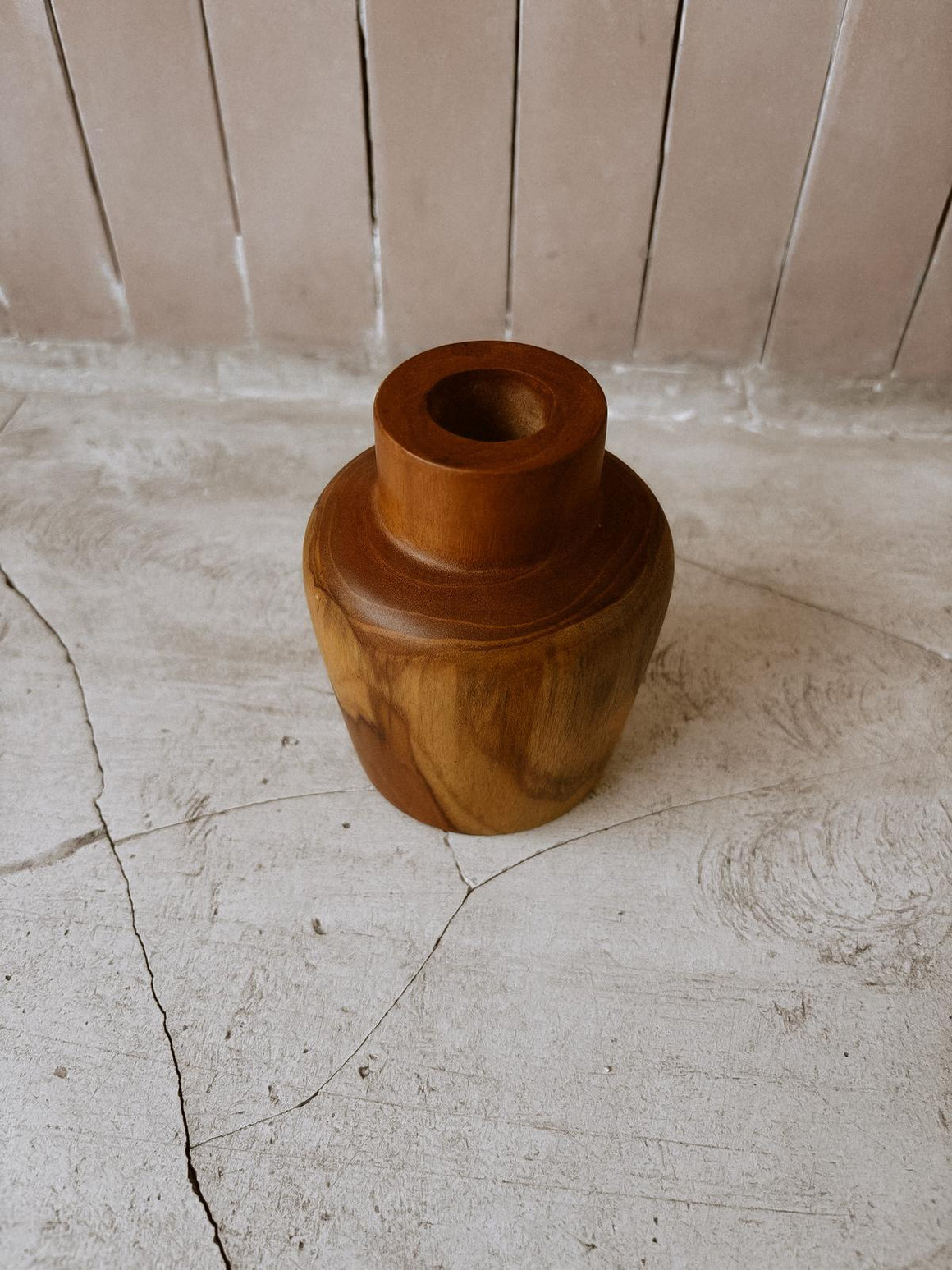 Teak Flower Vases — Village Thrive
