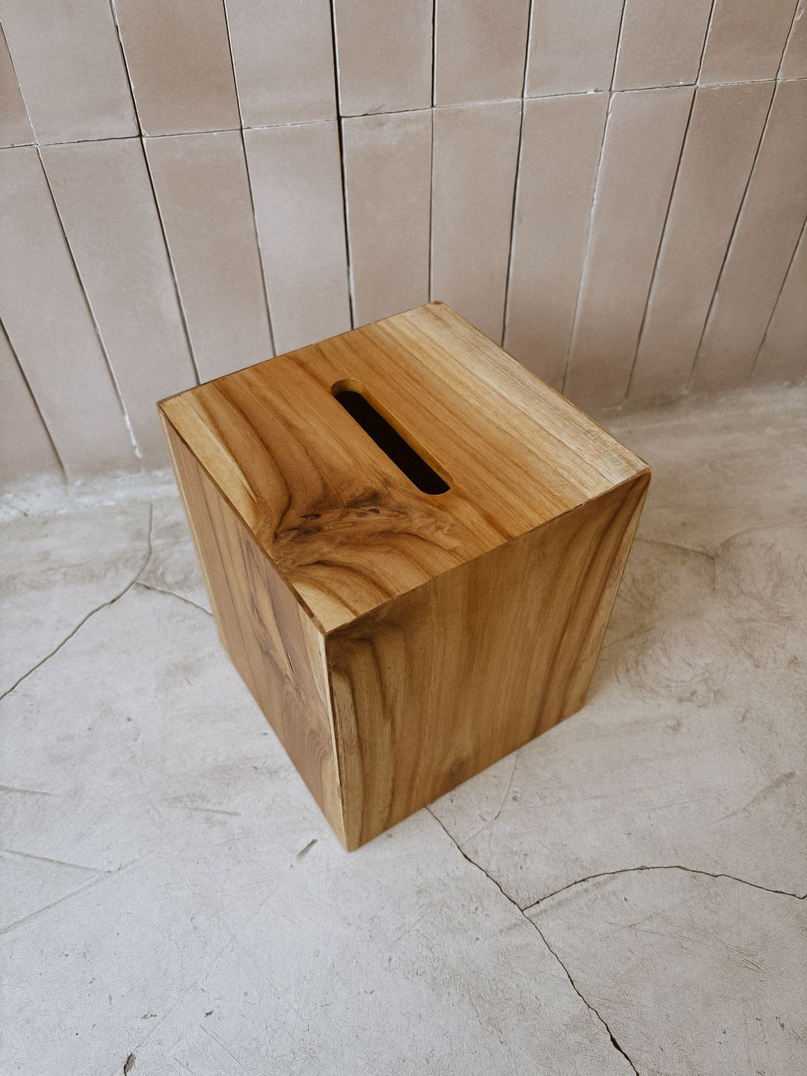 Teak Tissue Box — Village Thrive